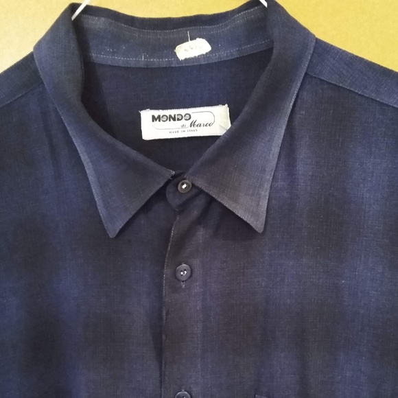 Mondo Di Marco | Shirts | Mondo Di Marco Shirt Blue Xl | Poshmark
